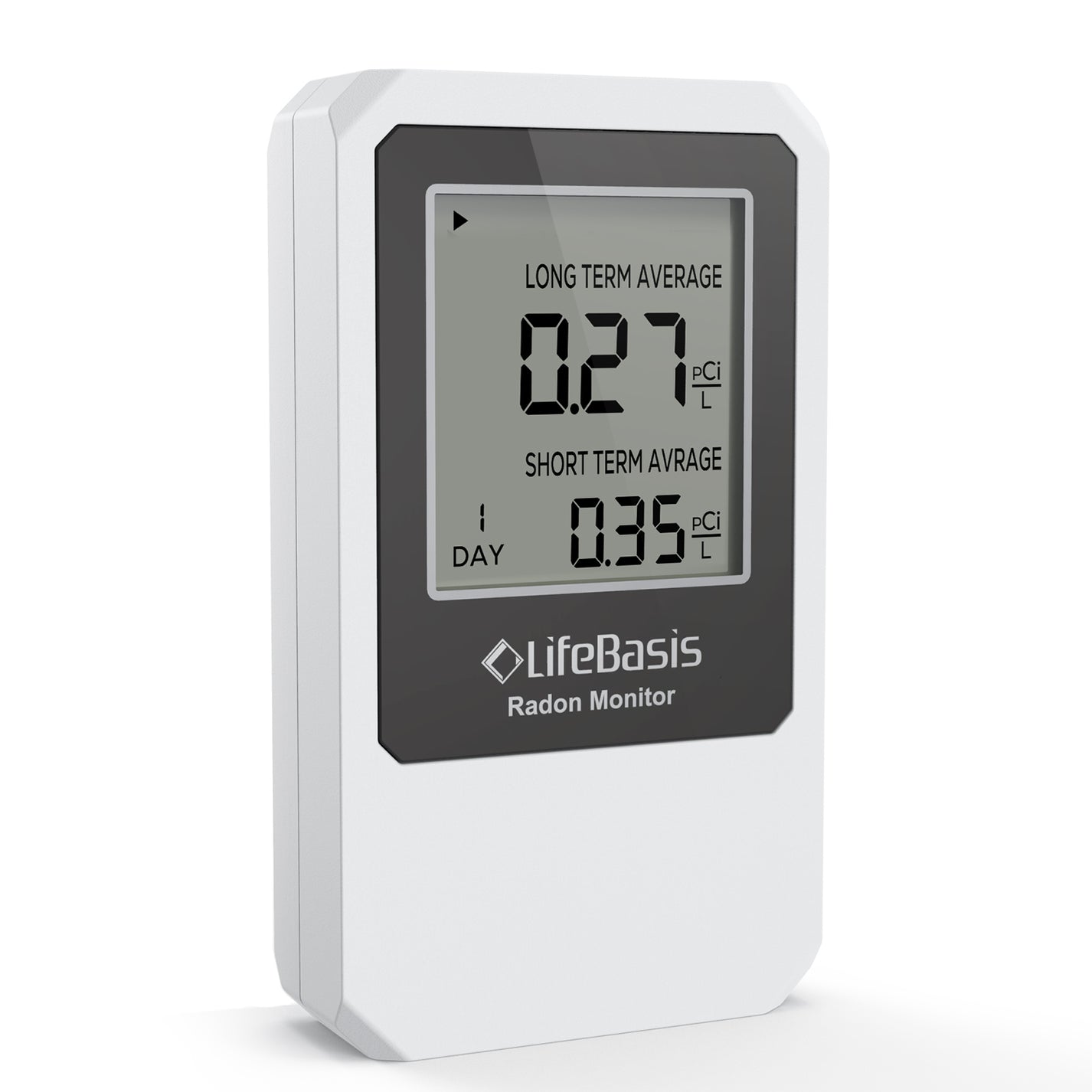 LifeBasis Radon Detector Portable Radon Tester with Large Screen For H
